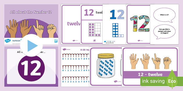 All About Number 12 Resource Pack (Includes Numicon Shapes)